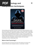 Dark Psychology 101 by Michael Pace | PDF | Dark Triad | Psychology