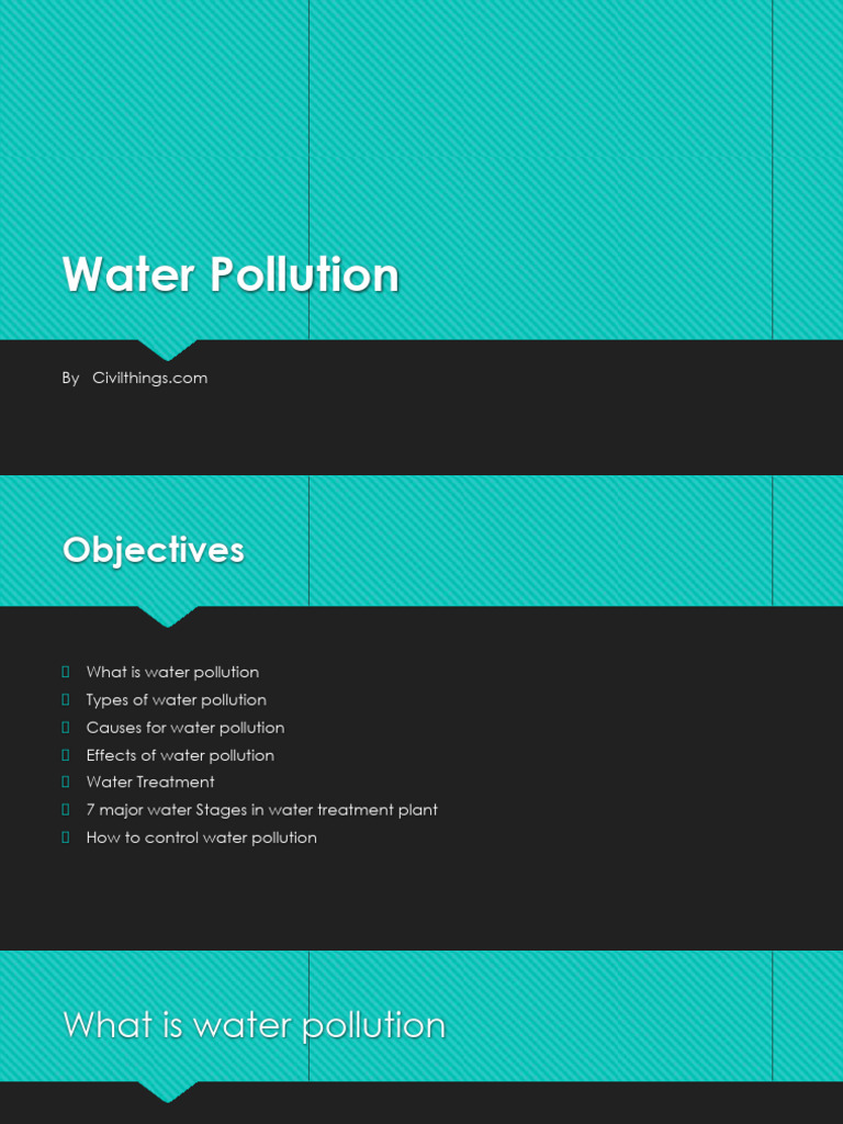 Water Pollution.pptx | PDF | Water Pollution | Pollution