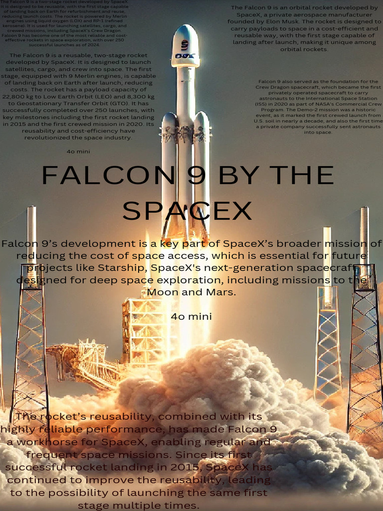 Falcon 9 by The Spacex | PDF | Falcon 9 | Space X