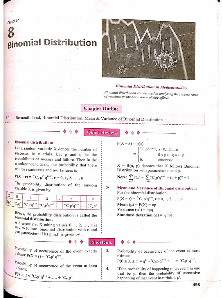 Chapter 8 Binomial Distribution | PDF