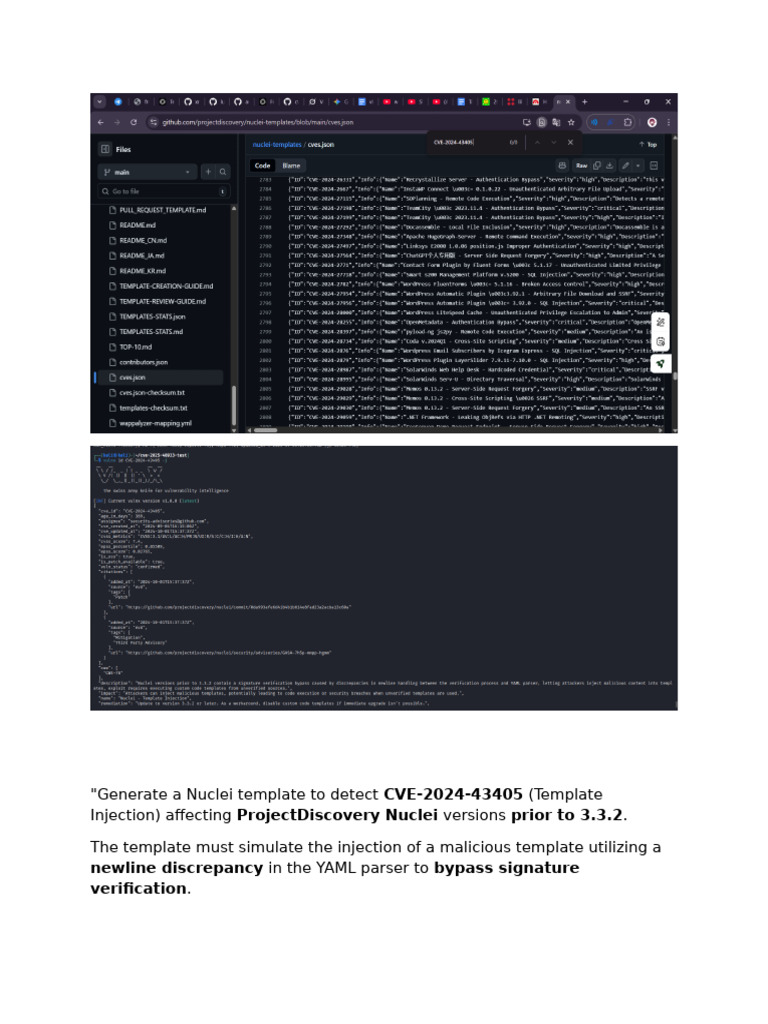Nuclei Template for CVE-2024-43405 | PDF