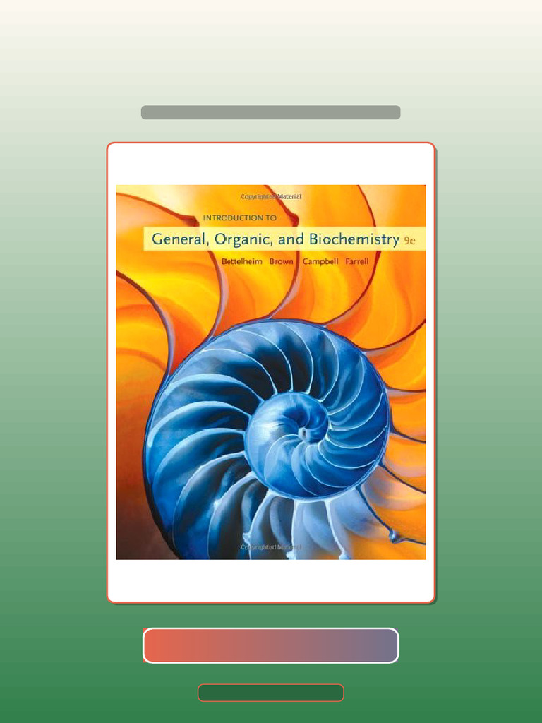 Test Bank For 2009 Introduction To General Organic and Biochemistry 9th ...