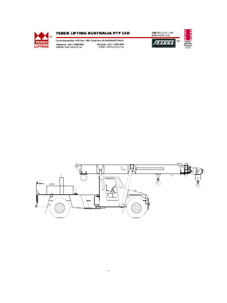 Manual Técnico Grúa Hidráulica AT-20 | PDF | Neumático | Grúa (máquina)