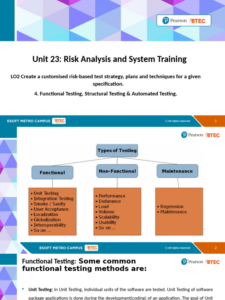 Risk-Based Testing Strategies Overview | PDF | Software Testing | Software
