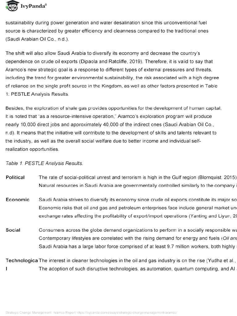 Strategic Change Management Aramco 3 | PDF