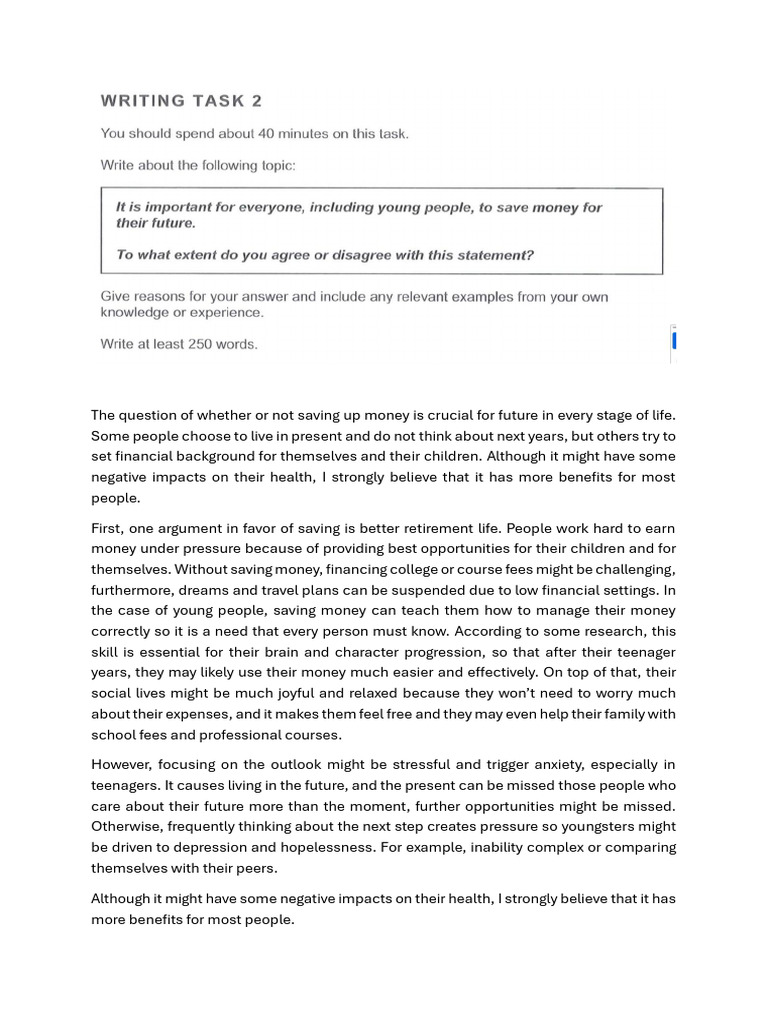 Saving Money | PDF