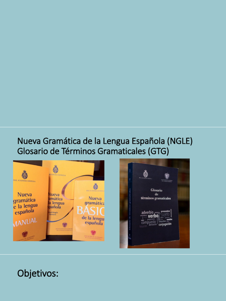 Ppt Nueva Gramática y Gtg | PDF | Gramática | Lengua española