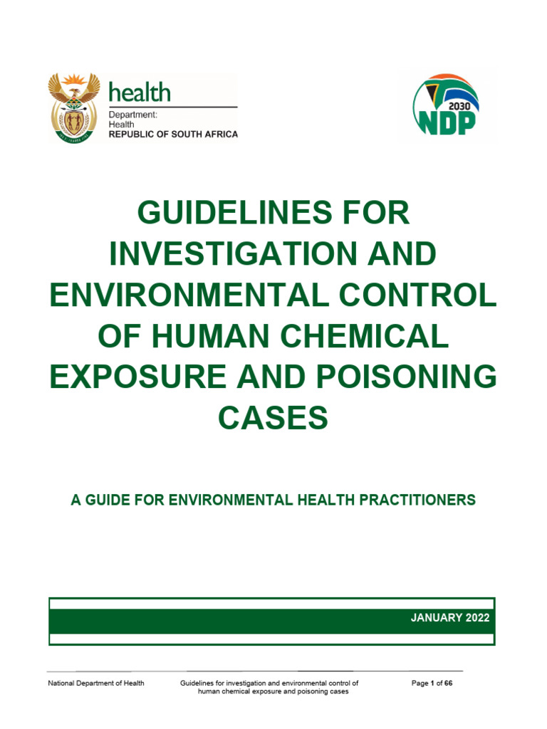 DOH Guideline Investigation Human Chemical Poisoning 1 | PDF ...