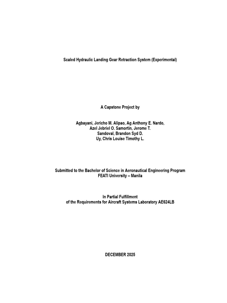 Capstone Template | PDF | Actuator | Engineering