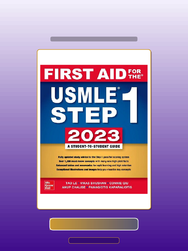 First Aid Usmle Step 1 2023 Free Pdf