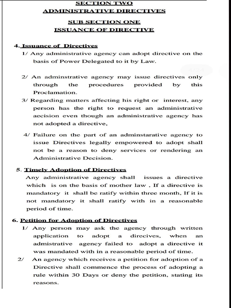 Admin Directives Issuance | PDF | Ratification | Political Law