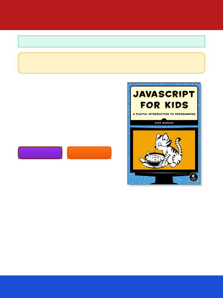 JavaScript for Kids A Playful Introduction to Programming 1st Edition ...