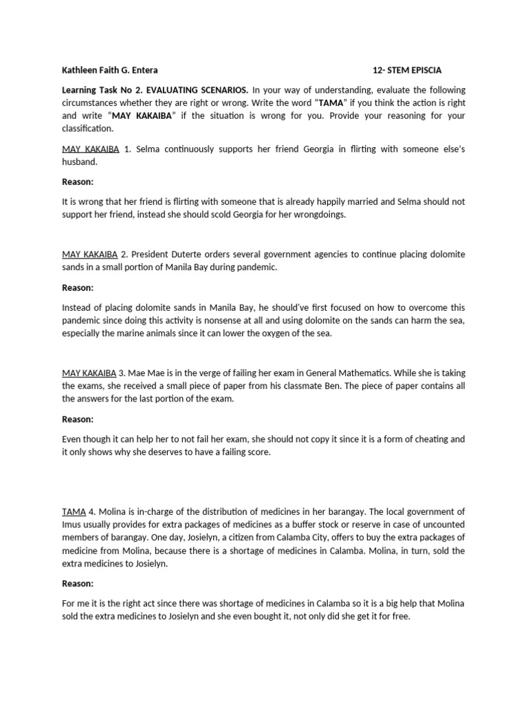 Philo M5 Learning Task No 2 | PDF
