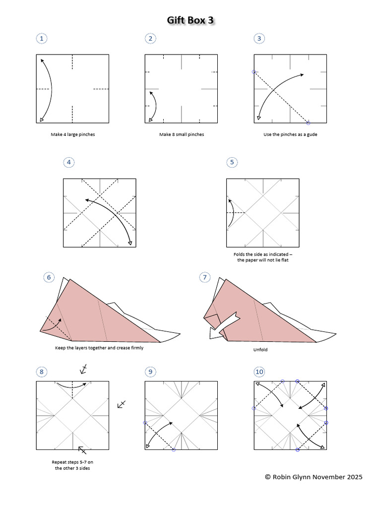 How to Make a Gift Box Step-by-Step | PDF