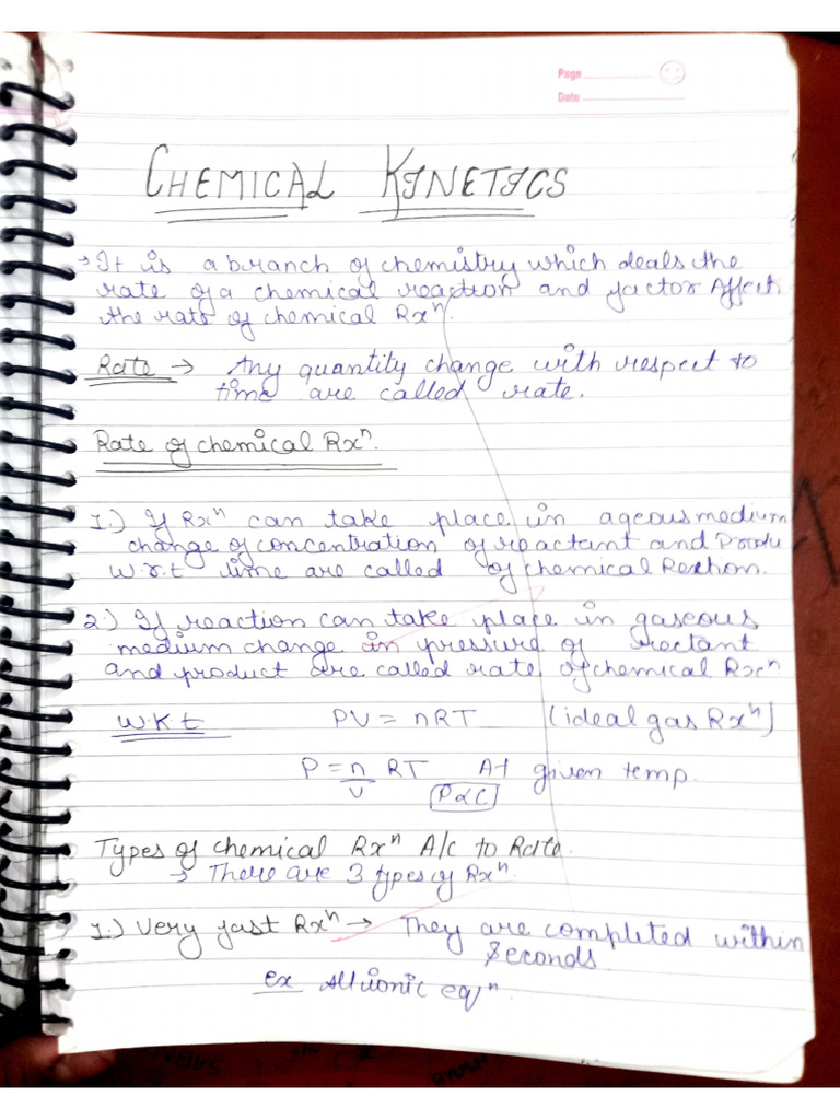 Chemical Kinetic Class 12 | PDF
