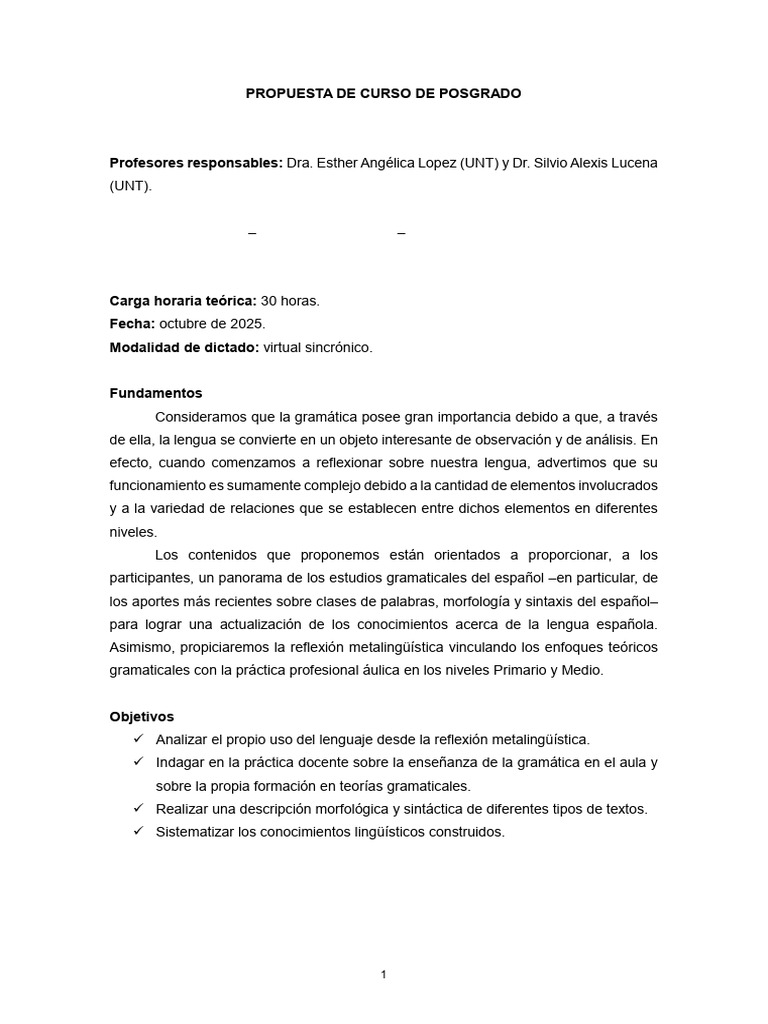 Curso de Posgrado en Gramática Española | PDF | Adverbio | Oración ...