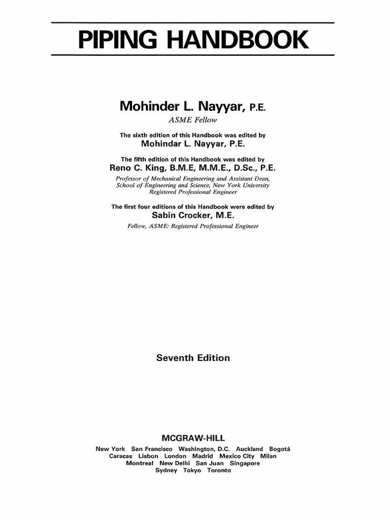 Piping Handbook - Elbow | PDF