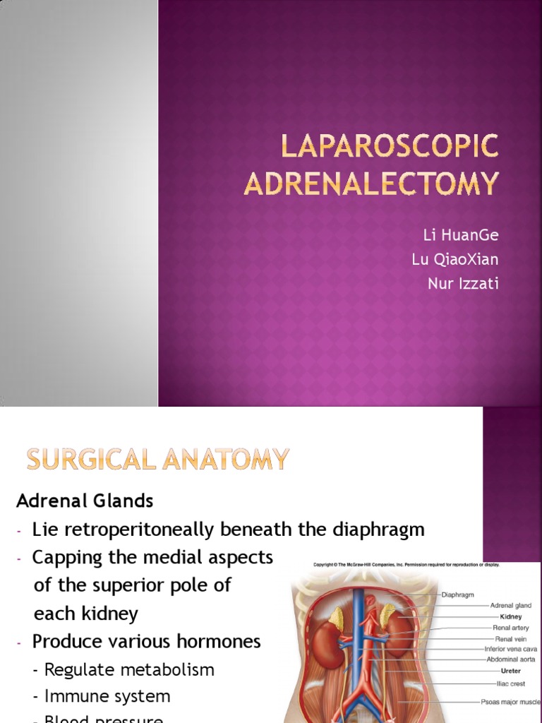 Adrenal Surgery: Risks & Management | PDF | Adrenal Gland | Surgery