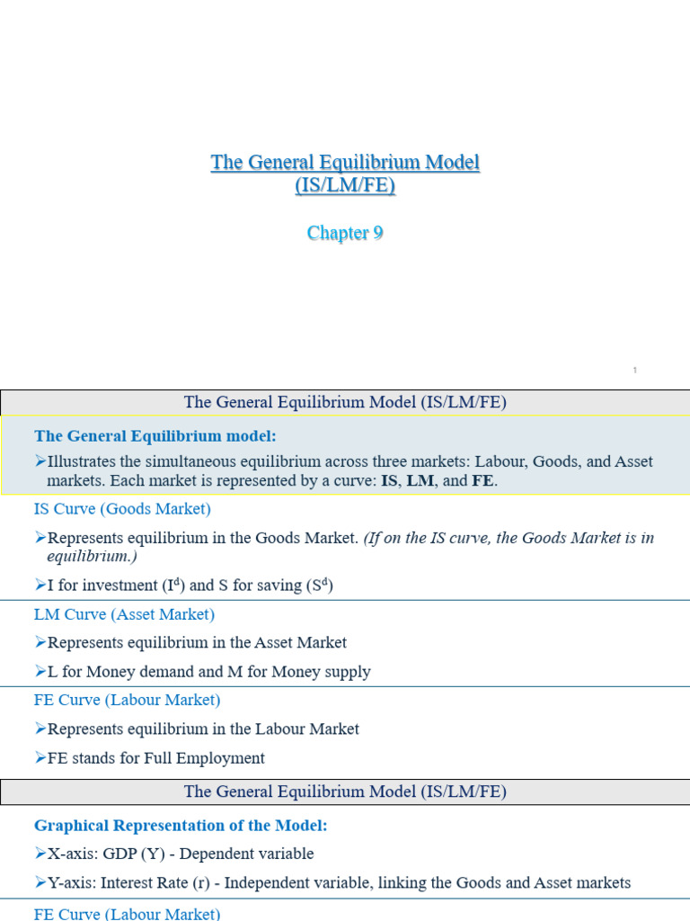 General Equilibrium Model Explained | PDF | Economic Equilibrium ...