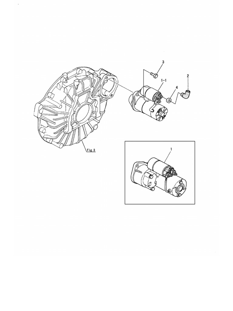 Yanmar Shop - Fig 47. Starting Motor Schematic | PDF