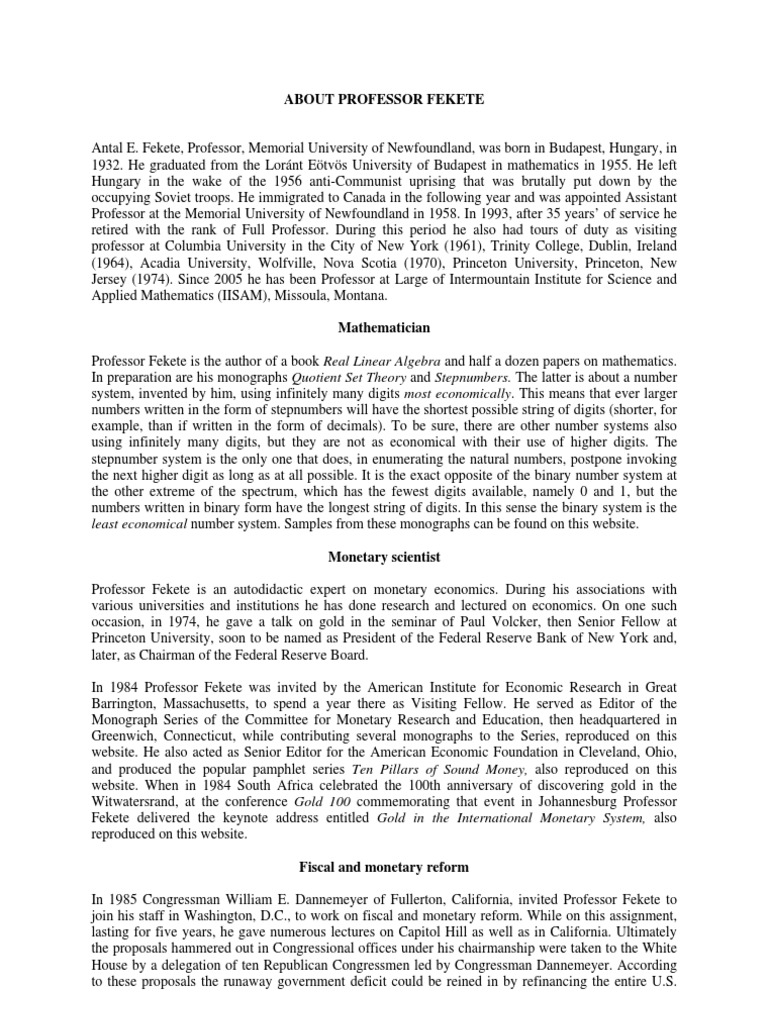 Aef About | PDF | Gold Standard | Capital (Economics)