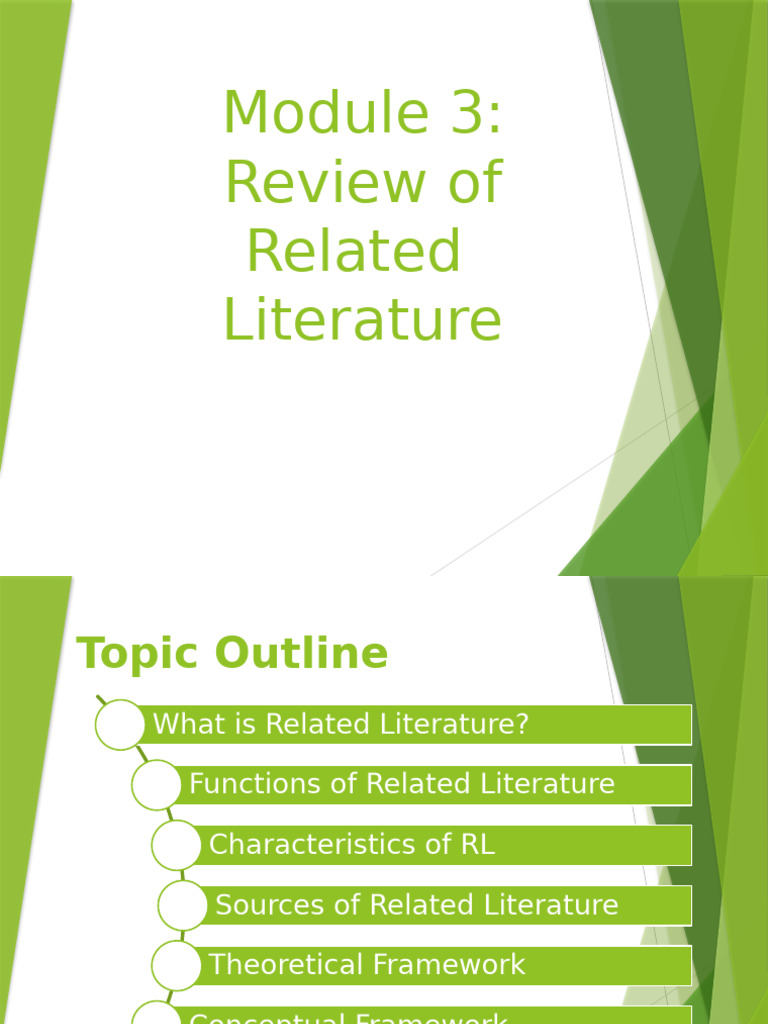 Module 3_Review of Related Literature | PDF | Concept | Theory