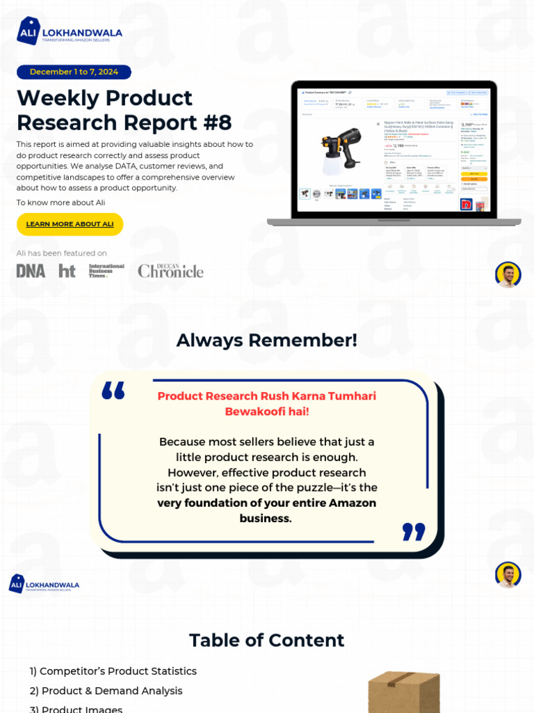 Weekly Product Research Report - Spray Gun | PDF | Pricing | Prices