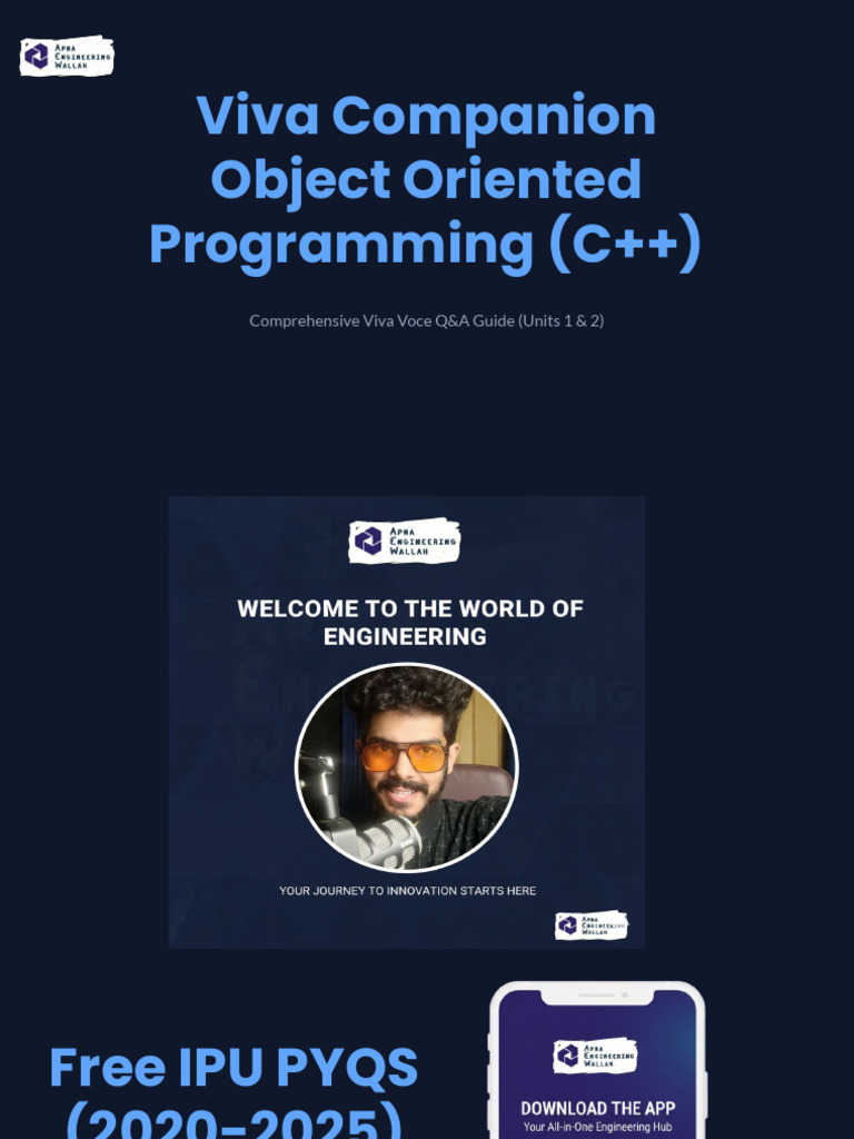 OOP Viva Voce Q&A (Units 1-2) (2) | PDF | Object Oriented Programming | Method (Computer ...