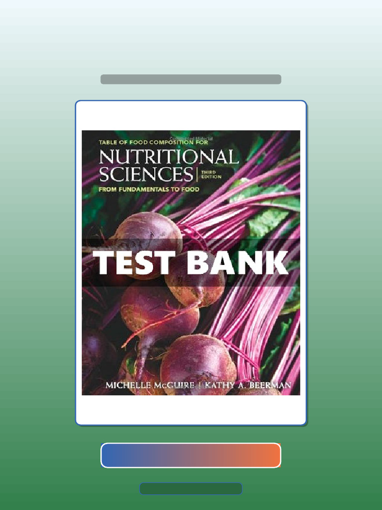 Nutritional Sciences From Fundamentals to Food 3rd Edition Shelley ...