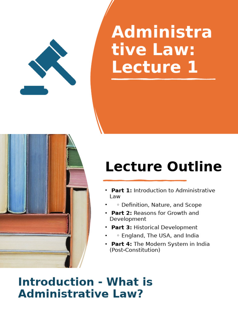 Introduction To Administrative Law. Lecture 1 | PDF | Administrative ...