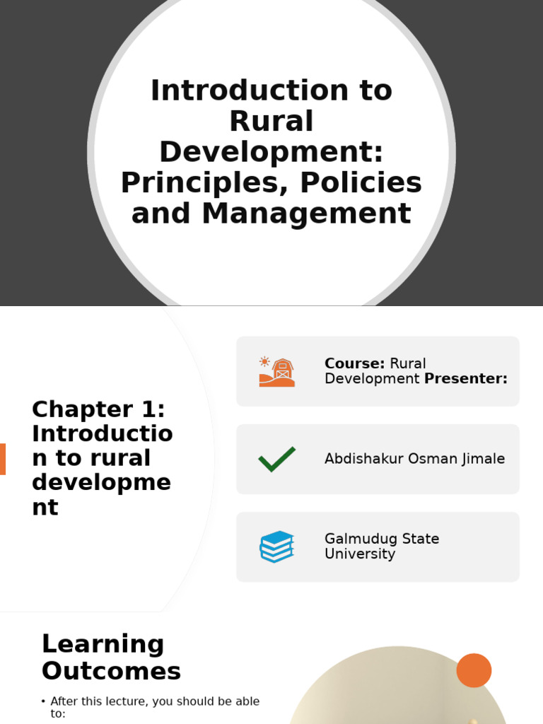 Introduction To Rural Development. Lecture 1 | PDF | Economic Growth ...