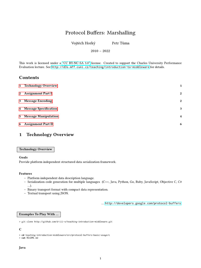 Protocol Buffers Marshalling Guide | PDF | Data Type | Integer ...