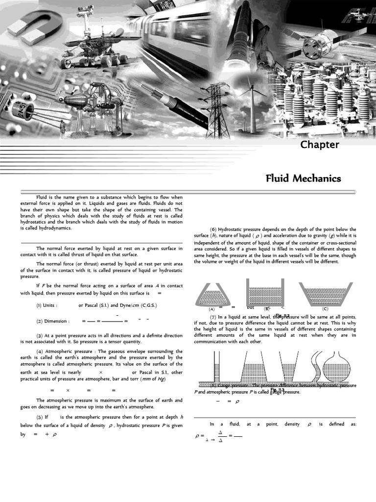 Fluid Mechanics: Pressure and Density Concepts | PDF | Buoyancy | Pressure