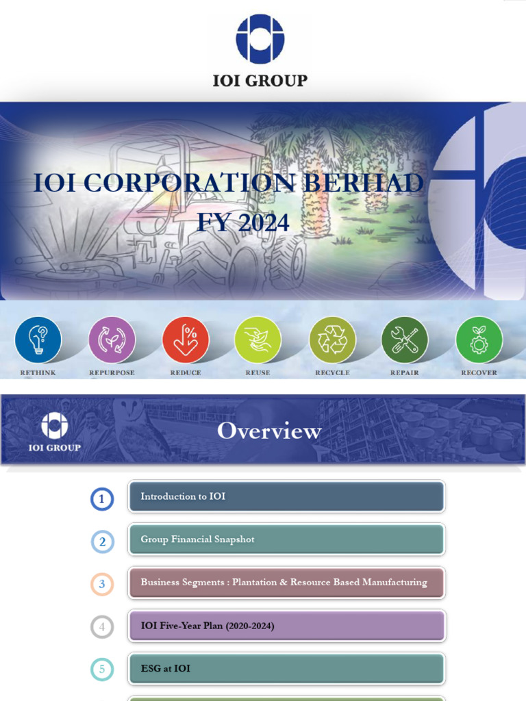 IOICorp Presentation | PDF | Palm Oil