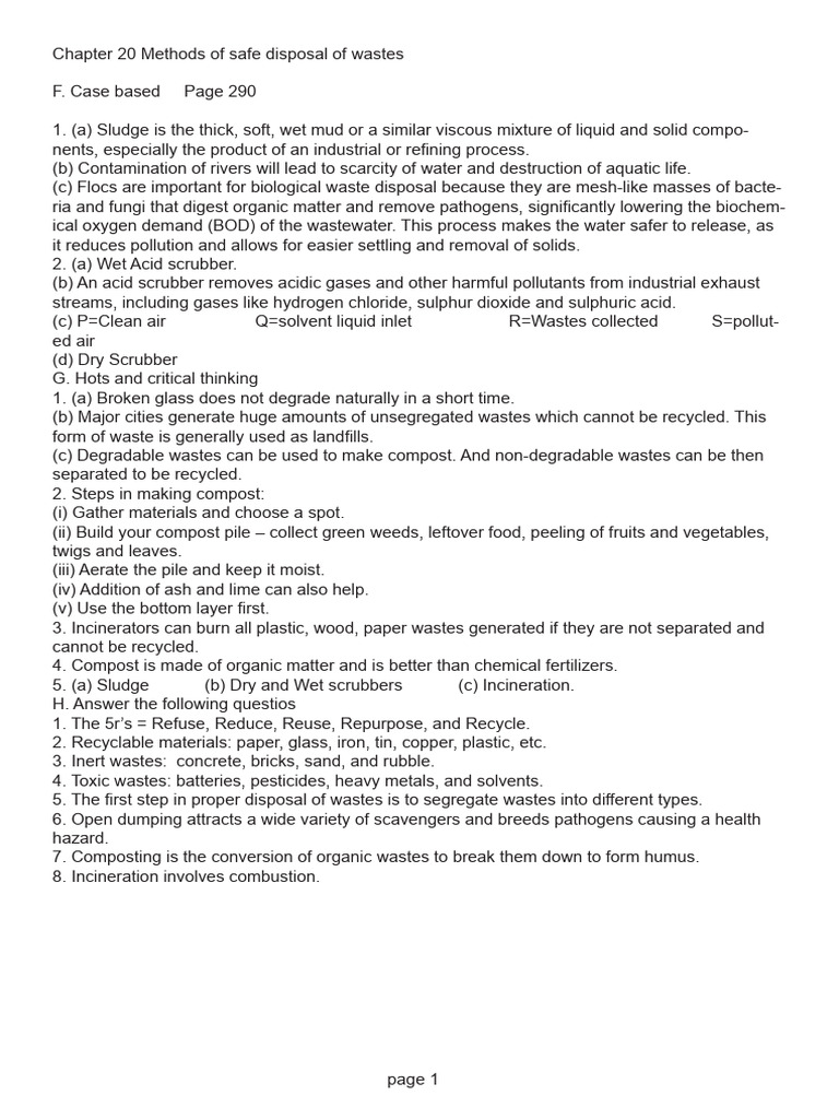 Waste Disposal Methods Explained | PDF | Waste | Waste Management