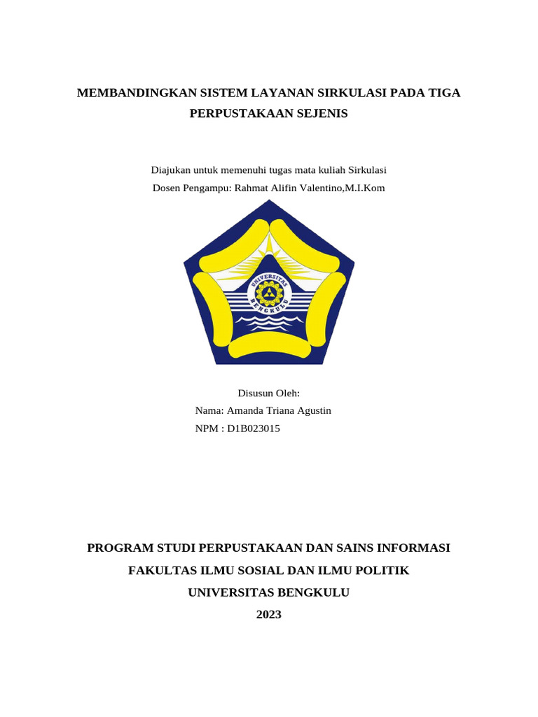 Amanda d1b023015 Sistem Layanan Sirkulasi | PDF