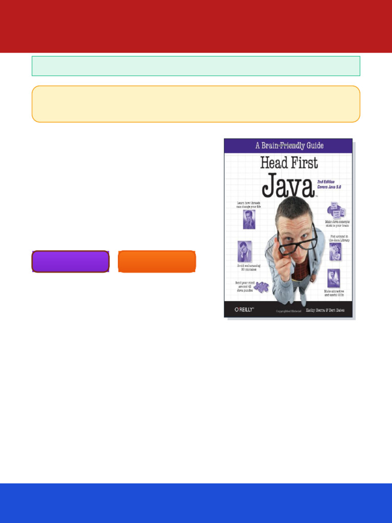 Head First Java 2nd Edition Kathy Sierra ebook universal reader version ...