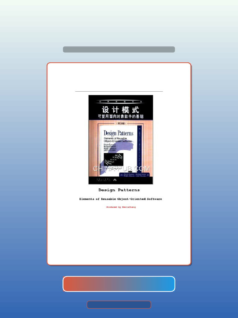 Test Bank of Design Patterns Elements of Reusable Objectoriented ...