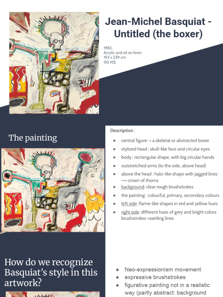 Basquiat's "Untitled (The Boxer)" Analysis | PDF | Paintings | The Arts