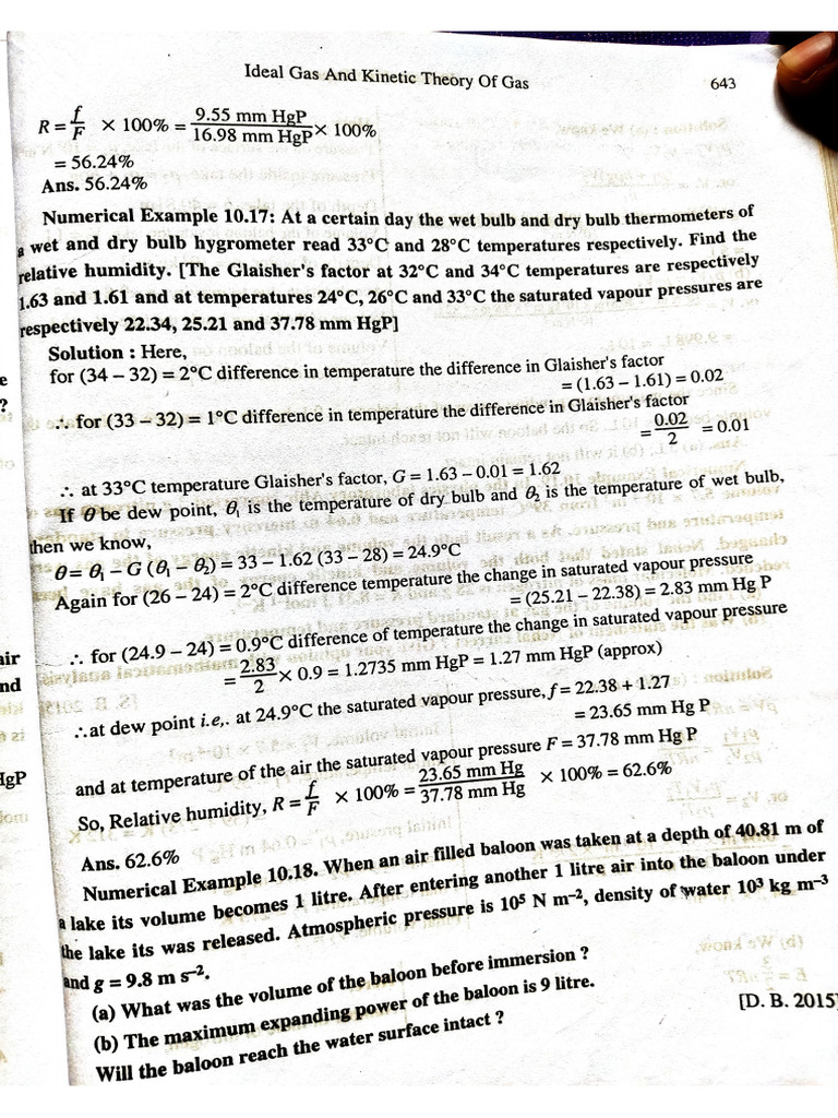 Ideal Gas and Kinetic Theory of Gas | PDF