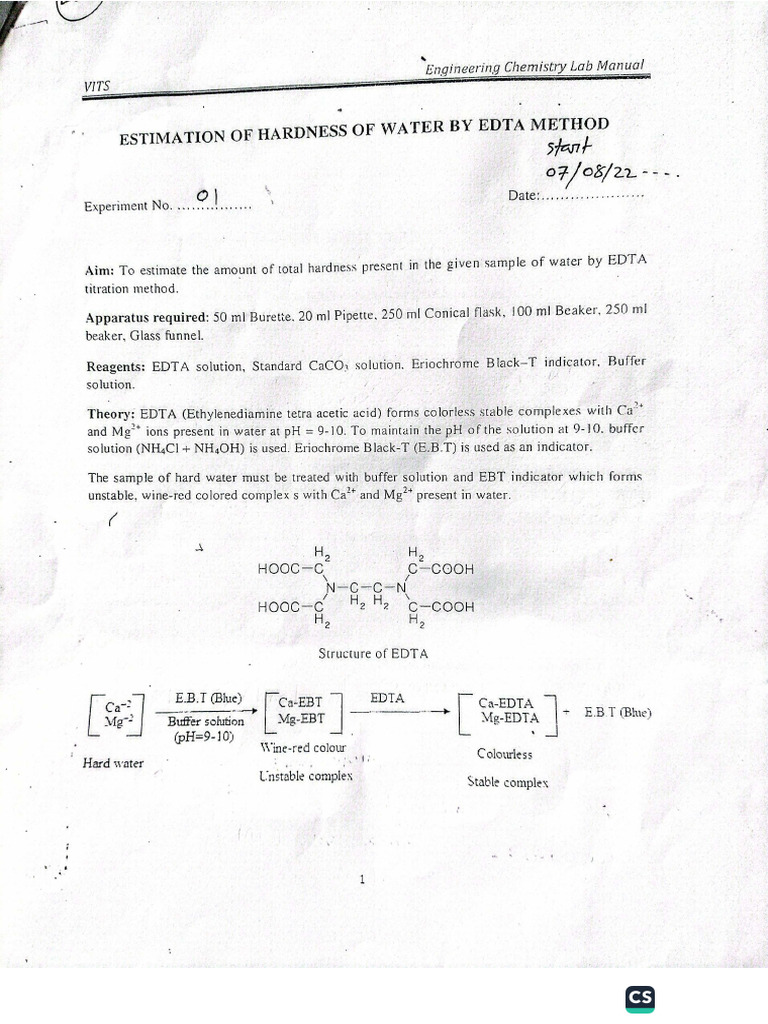 Chemistry Lab Experiment 4 | PDF
