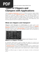 Clippers and Clampers: Types and Uses | PDF | Diode | Electrical ...