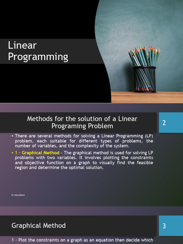 Lec.4 Linear Programming P.2 | PDF | Linear Programming | Mathematical ...