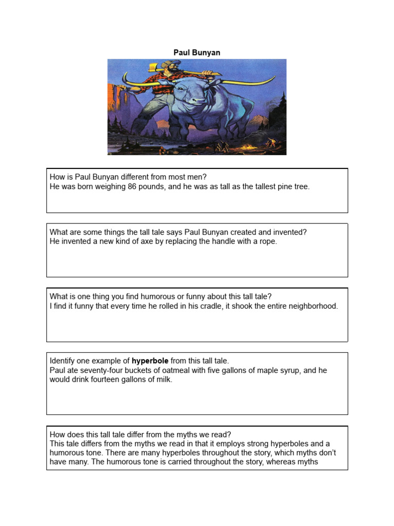 Copy of Paul Bunyan GO | PDF