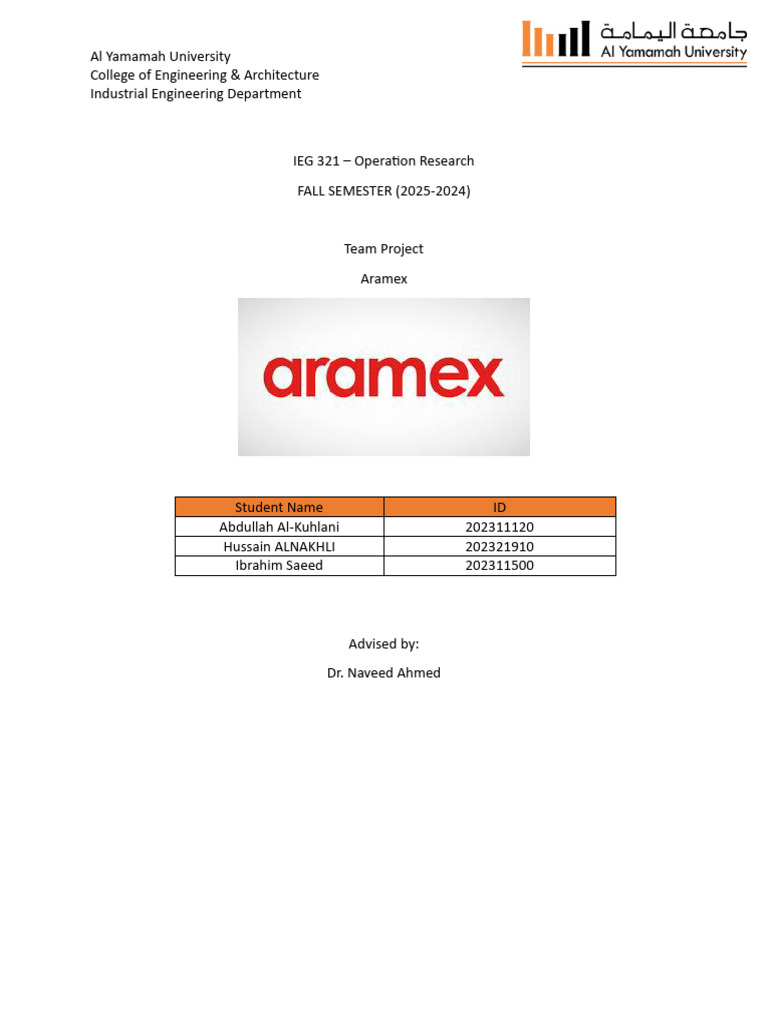 Project | PDF | Operations Research | Engineering