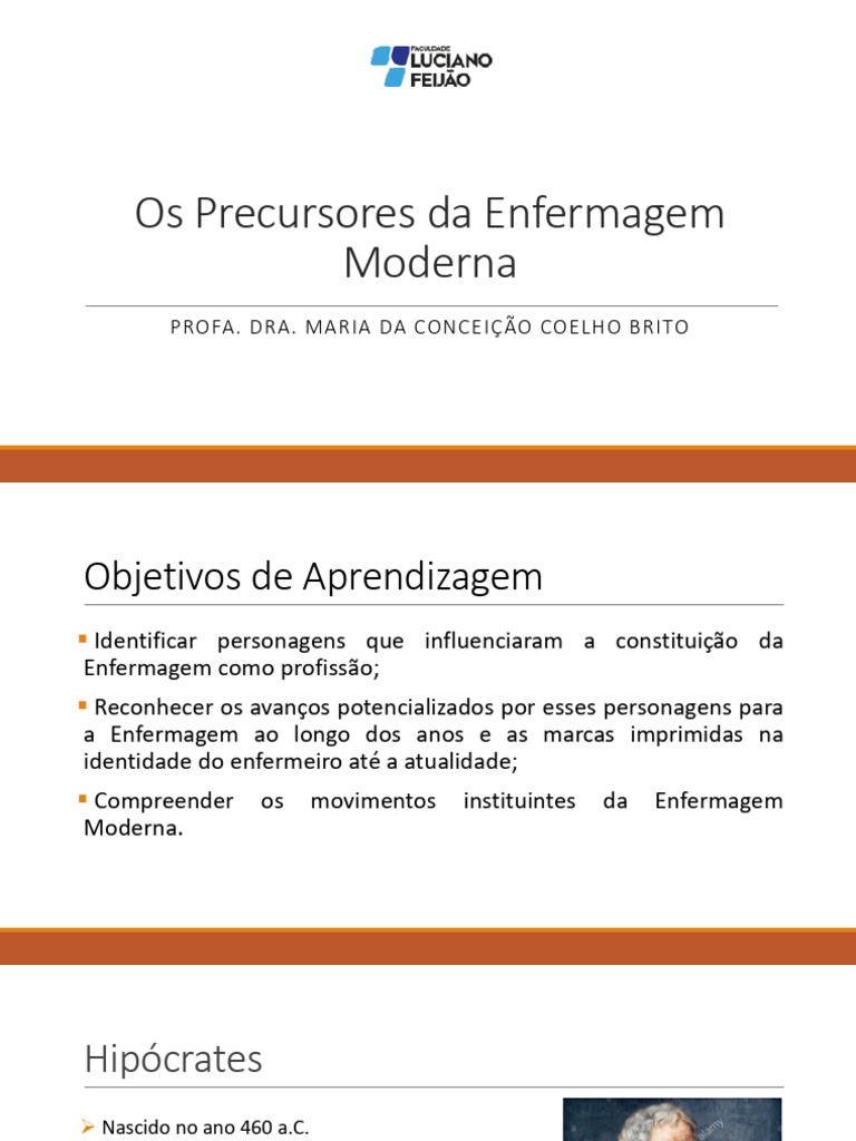 Precursores da Enfermagem Moderna | PDF | Enfermagem | Florence Nightingale