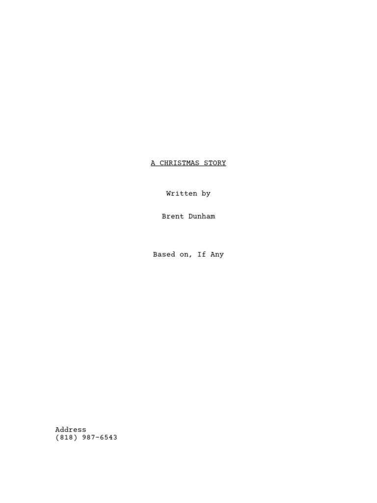 A Christmas Story | PDF