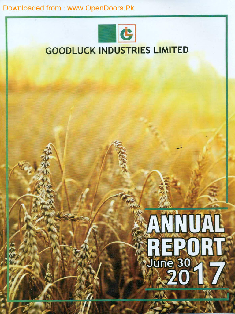 Good Luck Industries LTD - Annual Report 2017 | PDF