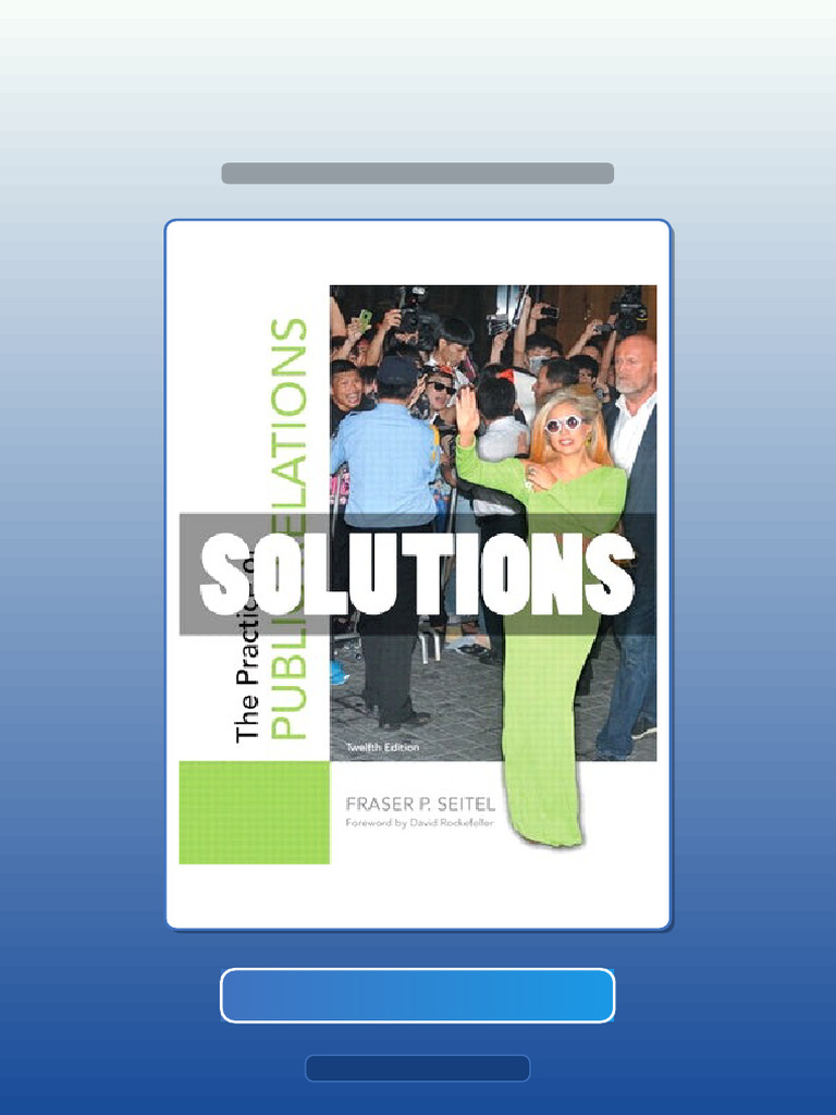 The Practice of Public Relations 12th Ed Seitel Ebook and TestBank ...