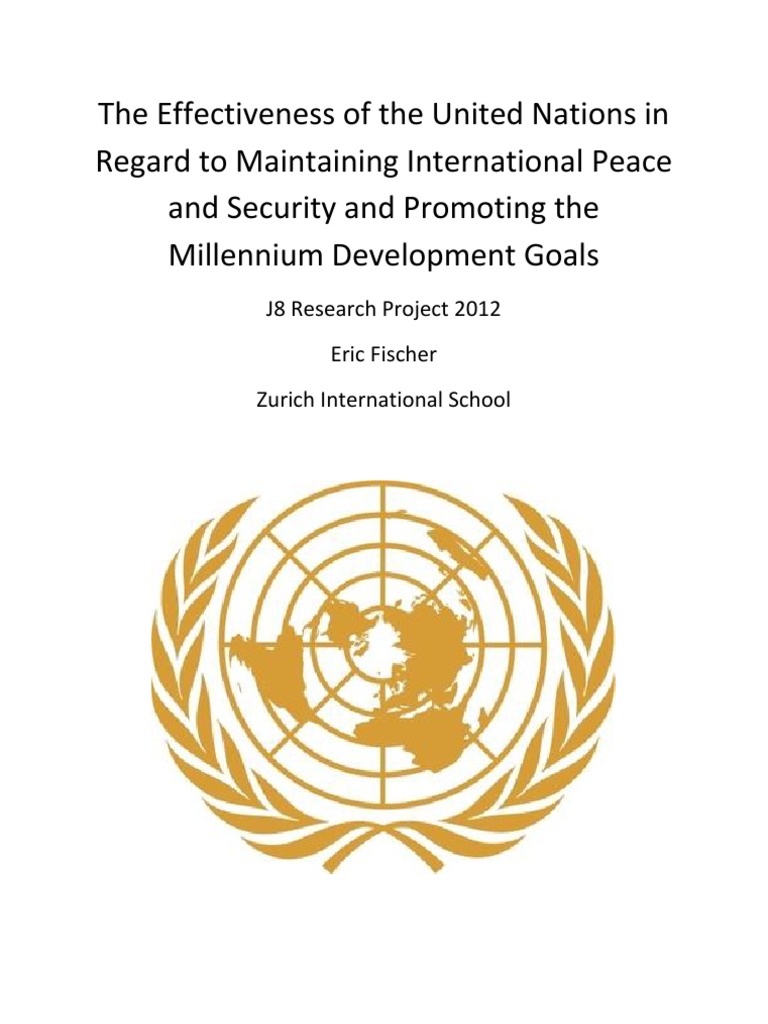 J8 Essay: Is The United Nations Effective | PDF | United Nations ...